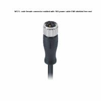 China 5M Sensor Actuator Cable 16A 690V AC M12 L Code 5 Pin Connector for sale