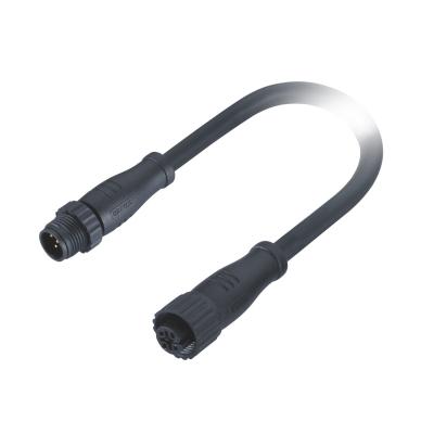 China A Code M12 5 Pin Cable 4A 60V Male To Female Unshielded Cable for sale