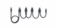 China A Coded Sensor Actuator Cable 1 Male To 5 Female M12 Splitter Cable for sale