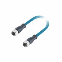 China CAT 6A Industrial Ethernet Cable M12 Female To Rj45 Cable For Safety Light Grids for sale