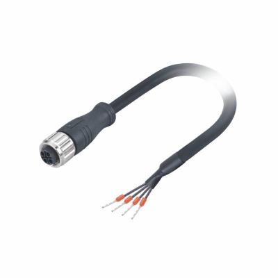China M12 Sensor Actuator Cable S Code Terminals For Motor Encoder PLC Drives for sale