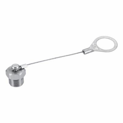 China Electrical M12 Connector Dust Cap SUS 316 IP67 protection Degree With Strap for sale