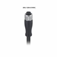 China 1.5m Sensor Actuator Cable M12 T Code 4Pin 12A Female Connector EMI Shielded for sale