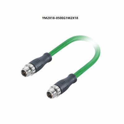 China M12 X Code Sensor Actuator Cable AWG26 CAT6A Industrial Ethernet Cable For Robots for sale
