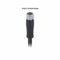 China PUR M8 Circular Female A Code 3 Pin Connector Soldering Termination for sale