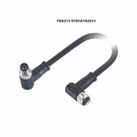 China Actuator Male To Female M8 Sensor Cable AWG 24 Right Angled 60V for sale