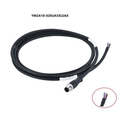 China PUR Unshielded Male M12 A Coded Cable Sensor Actuator 8pin Connectors 2m for sale