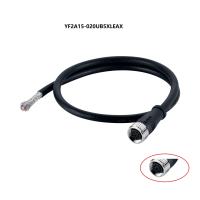 China A Coded Female M12 Power Cable 5 Pin 2m Unshielded PUR Jacket for sale