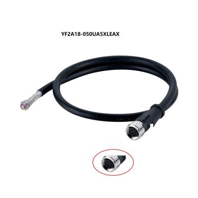 China A Coded Female Connector Cable M12 8 Pin 5m Unshielded Ip68 Protection for sale