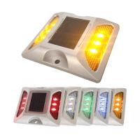 China Tacha Solar Driveway Marking Reflector Ojos De Gato Vial Aluminum Solar Led Flash Raod Stud Roadstuds Road Spike for sale