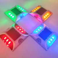 China Shenzhen UKEN Aluminum LED Blinking Reflector Floor Pavement Marker Light Cat Eye Tachas Reflectivas Solar Powered Road Stud for sale