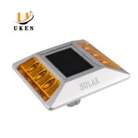 China Traffic Warning Aluminum LED Reflector Wireless Solar Road Marking Stud Cat Eye Reflective Pavement Marker Light for Highway for sale