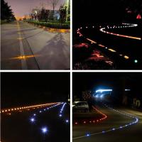 China Intelligence Wireless Round Circle LED Plastic GPS Synchronous Solar Panel Road Studs for sale