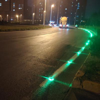 China Automatic Round Circle Deck Dock Step Light Outdoor Garden Courtyard Pathway Flashing LED Raised Pavement Marker Lamp Road Stud for sale