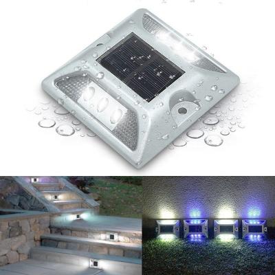 China Roadsafe IP68 LED Road Reflector Glow in the Dark Cats Eyes Traffic Pavement Road Marker Light Aluminum Solar Road Stud for sale