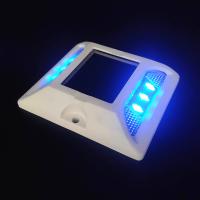 China Heavy Load Capacity 40T Square Road Safety Raised LED Solar Flashing Cat Eye Road Marker Stud Aluminum Warning Solar Stud Light for sale