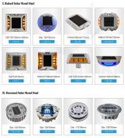 China Heavy Load Capacity 40T Square Road Safety Raised LED Solar Flashing Cat Eye Road Marker Stud Aluminum Warning Solar Stud Light for sale