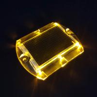 China Pathway Sidewalk Step Light Solar Powered Road Marker Pavement Marker Stair Light Flashing Led Cat Eyes Road Stud for Deck Dock for sale