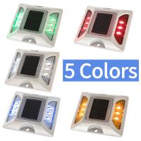 China Aluminum Raised Pavement Marker Light LED Lane Marking Reflector Reflective Flashing LED Cat Eye Road Stud with CE ROHS for sale