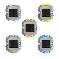 China China Manufacturer Traffic Marker Aluminum Outdoor Waterproof LED Road Stud Light Deck Dock Cat Eye Road Marking Stud for sale