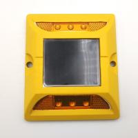 China High Load Capacity Yellow Shell Body Yellow LED Pavement Marker Light Solar Road Stud for sale