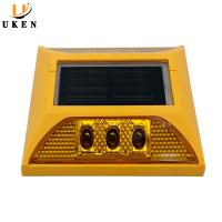 China ABS Plastic Traffic Safety Solar Road Stud LED Reflector Apex Driveway Lane Marking Reflective Cat Eye Marker Warning Light for sale