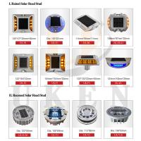 China ABS Plastic Traffic Safety Solar Road Stud LED Reflector Apex Driveway Lane Marking Reflective Cat Eye Marker Warning Light for sale