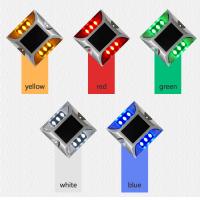 China China Manufacturer LED Driveway Reflector High Efficient 4 or 6 LED Raised Solar Road Marking Light Solar Panel Road Stud for sale