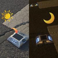 China High Visible China Manufacturer Casting Aluminum Solar Powered Deck Light LED Road Marker Light Solar Road Stud for Driveway for sale