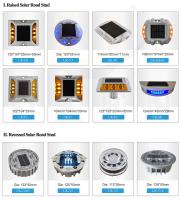 China Garden Highway Freeway Aluminum RGB Reflective Epoxy Filled Solar Road Stud Button Blue LED Cat Eye Light Pavement Marker for sale