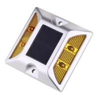 China Traffic Solar Raised Pavement Markers LED Flashing Zebra Crossing Pavement Marker for sale