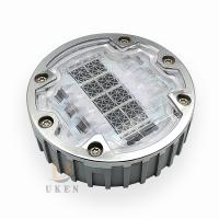 China 6 Screwed Cover Super Capacitor Road Marker Lights LED Cat Eye Solar Road Studs for sale