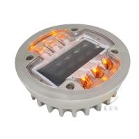 China Traffic Safety MS127 Embedded LED Cat Eye Roadside Marker Light Outdoor Underground Aluminum Solar Road Stud for sale