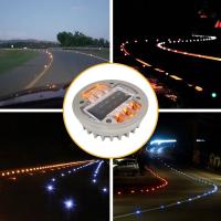 China Traffic Safety MS127 Embedded LED Cat Eye Roadside Marker Light Outdoor Underground Aluminum Solar Road Stud for sale