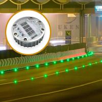China IL300 6 Screws 143*47 LED Road Pavement Marker Light Cat Eye D143 Solar Powered Road Studs with Steel Locks for sale