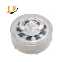 China Tempered Glass LED Pavement Markers Round Raised Flashing Reflective Light for sale