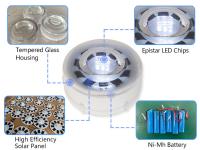 China Tempered Glass LED Pavement Markers Round Raised Flashing Reflective Light for sale
