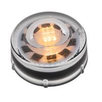 China 360 Degree LED Raised Pavement Markers Tempered Glass Round Traffic Warning for sale