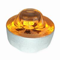 China Tempered Glass Solar Flashing Road Studs Lane Divider Road Edge Warning for sale