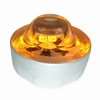 China Tempered Glass Solar Flashing Road Studs Lane Divider Road Edge Warning for sale