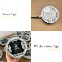 China Wireless Smart Zebra Crossing LED Solar Powered Road Stud Underground Traffic Light for sale