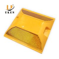 China Traffic Safety Plastic Road Stud High Reflection Double Sided PMMA 100*20mm for sale
