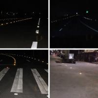 China Reflective Plastic Road Stud Crosswalk Epoxy Resin And Sand Filling Road Markers for sale