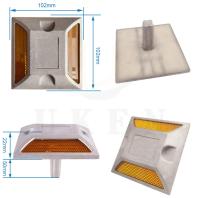 China Traffic Aluminum Road Stud Metal Raised Pavement Marker Cat Eye Road Stud for sale