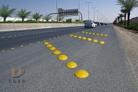 China Cat Eye Ceramic Road Stud Traffic Safety Marker Roadway Warning Marker 4 Inch for sale