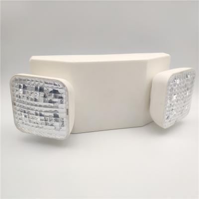 China Factory Hot Sale Dual Double Twin Heads Charging Battery Backup LED Emergency Light for sale