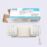 China Factory Hot Sale Dual Double Twin Heads Charging Battery Backup LED Emergency Light for sale