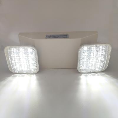 China OEM Factory 2*3W White Plastic 2 Heads Led Twin Spot Lamp Unit Emergency Light for sale