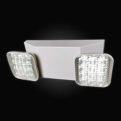China Long Last Surface Mounted Shenzhen UKEN Two Head LED Fire Rechargeable Emergency Light for sale