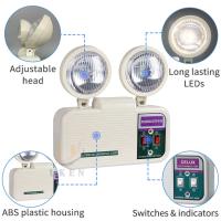 China Indoor Wall Mounted Exit Lamp Rechargeable Fire LED Emergency Light for sale